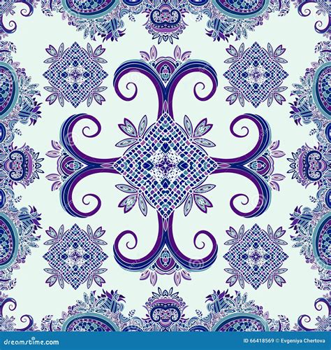 Boho Ornament Texture Abstract Floral Plant Natural Seamless Pattern