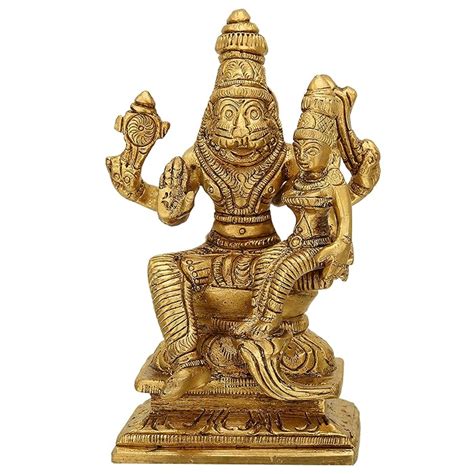 Buy Craftvatika Lakshmi Narasimha Murti Brass Vishnu Laxmi Narayan Idol