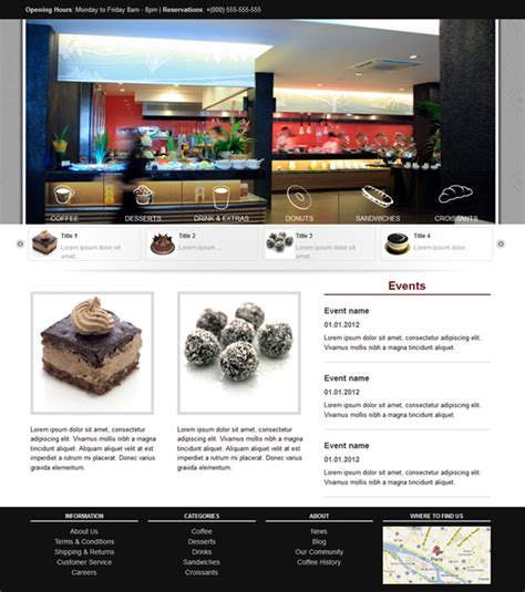 café template templates dmxzone