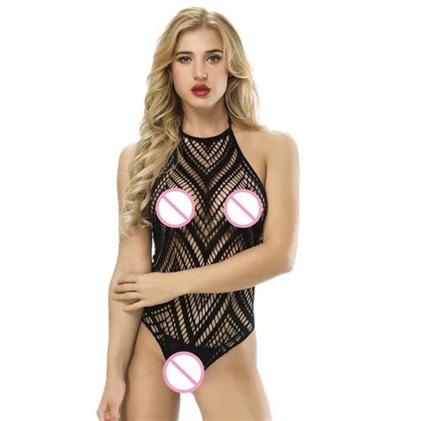 New Fashion Bodystockings Women Hollow Out Lingerie Open Crotch