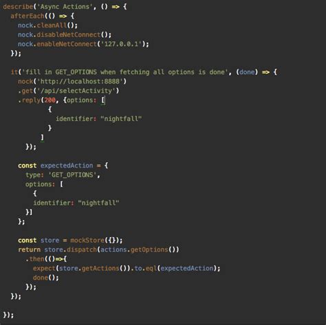 testing redux async test with webpack karma etc stack overflow