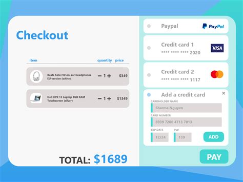 credit card checkout screen ui by guin white cherokee nation she her