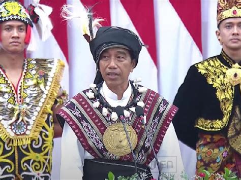 Jokowi Gunakan Pakaian Adat Tanimbar Maluku Di Sidang Tahunan Mpr Ri