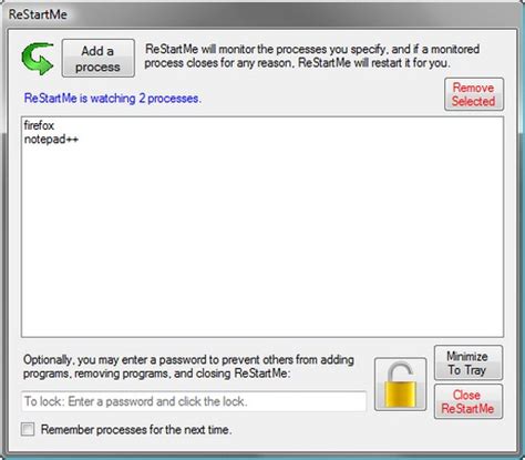 Automatically Restart Processes In Windows With Restartme