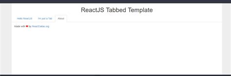 react tabs component example with source code onaircode