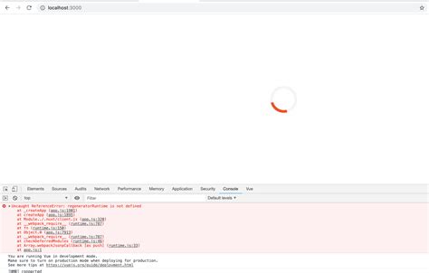 uncaught referenceerror regeneratorruntime is not defined · issue