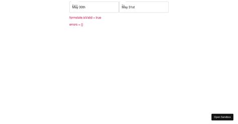 react hook form cross field validation bug forked codesandbox
