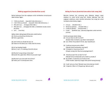 Contoh Kalimat Meminta Bantuan Dalam Bahasa Inggris Pulp