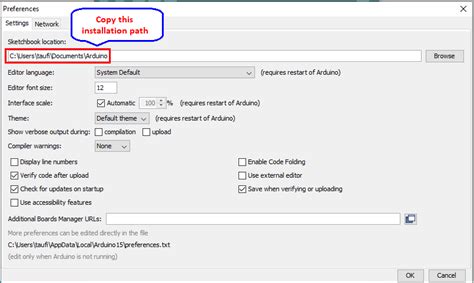 installing esp32 iot board in arduino ide via git software