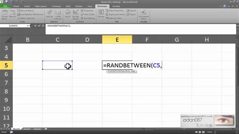 excel vba between two numbers random number generator in