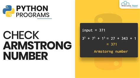 python program to check if the number is armstrong or not youtube