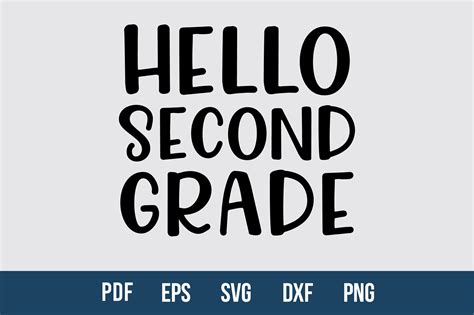 Hello Second Grade Graphic By Creativemim2001 · Creative Fabrica