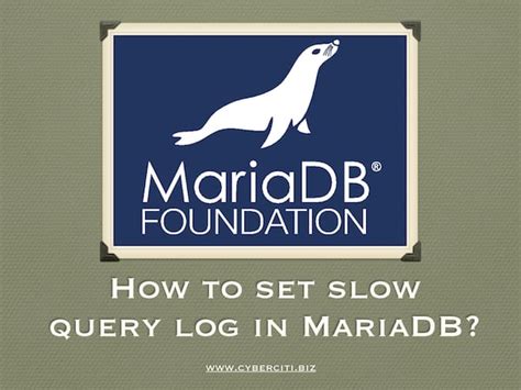 how to set and enable mariadb slow query log nixcraft