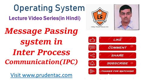 Message Passing System In Ipc Inter Process Communication In Hindi