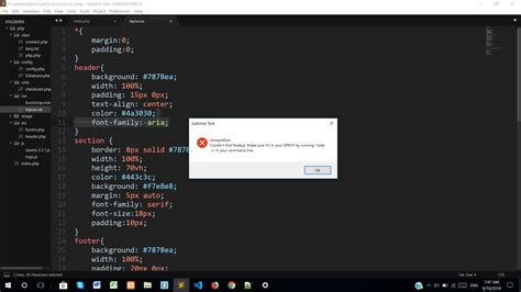 node js how to set path to node on sublime text 3 super user