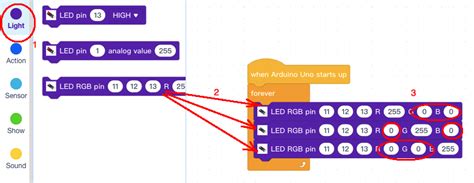 graphic programming learning kit for learn coding with arduino ide 8