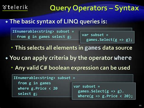 ppt language integrated query in linq powerpoint presentation