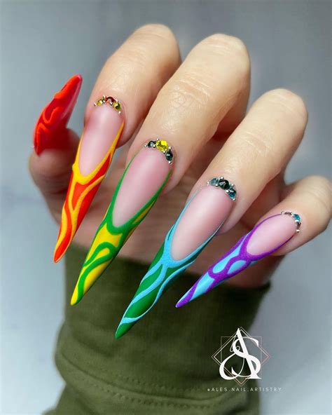 50 Fearless Stiletto Nails To Go Outside Your Box Hairstylery
