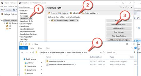 how to configure webdriver selenium for java in eclipse on windows