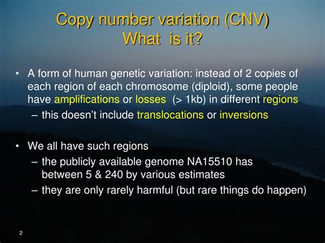 Ppt Copy Number Variation Cnv What Is It Powerpoint Presentation