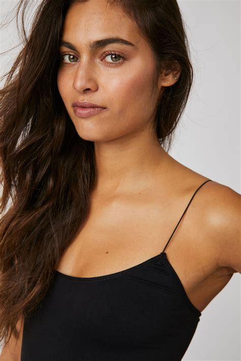 Free People Skinny Strappy Seamless Brami Black Bubble Lounge Boutique