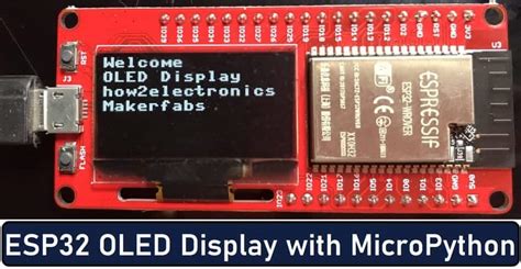 micropython interfacing 0 96 oled display with esp32