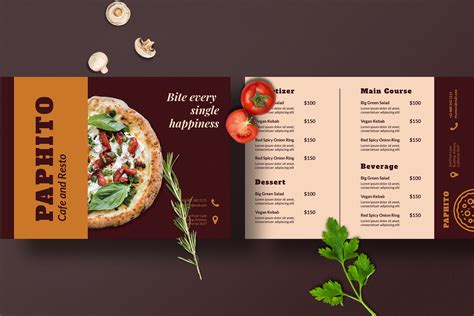 restaurant menu template creative illustrator templates ~ creative market