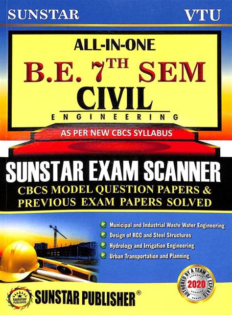buy sunstar exam scanner be 7th sem civil engineering all in one vtu