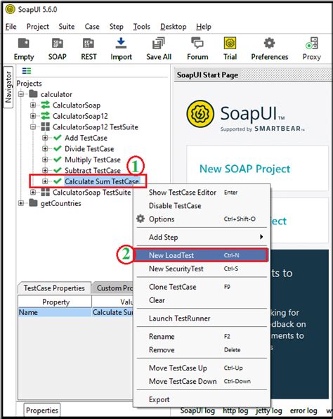 soapui load testing javatpoint