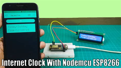 how to get the day and time through the internet with the nodemcu