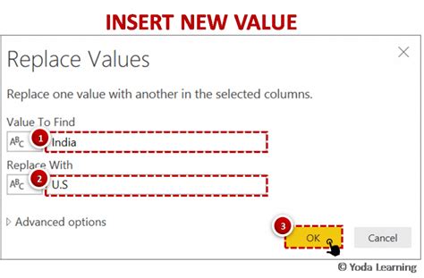 1 how to replace values in ⚡ power query in excel in 4