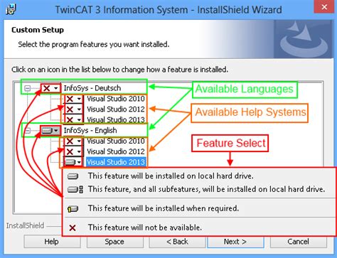 installation of twincat 3 help system