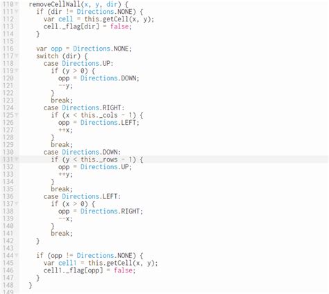 how to generate mazes using depth first algorithm faramira