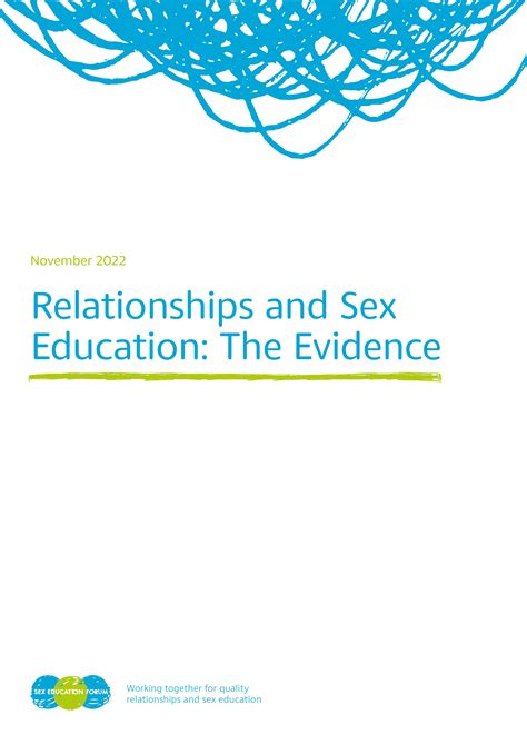 Relationships And Sex Education The Evidence Uk