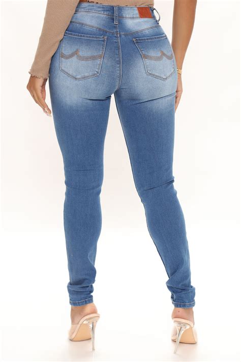 Better For You Stretch Skinny Jeans Medium Blue Wash Fashion Nova