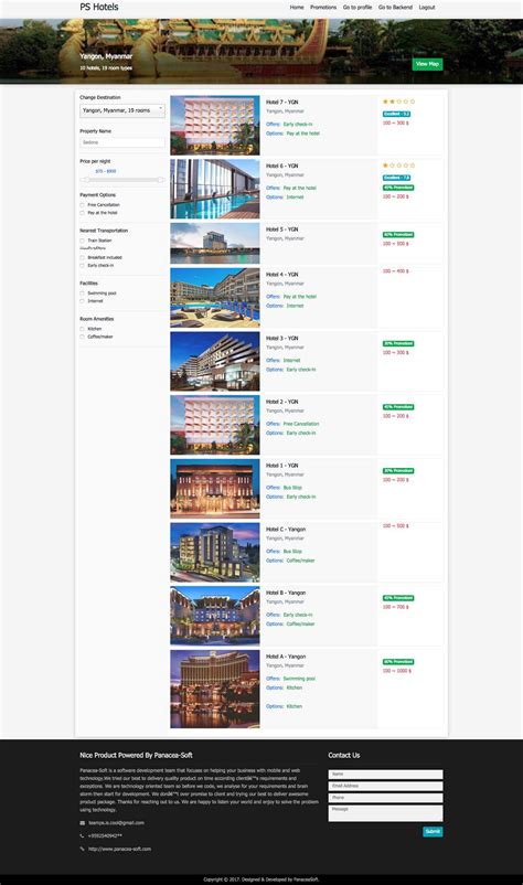 multi hotel management system in php and mysql