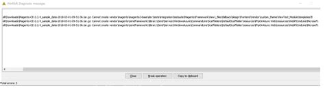 configuration magento2 2 4 error while extracting winrar