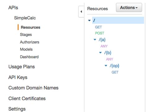 simple calculator api in api gateway amazon api gateway