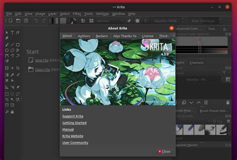 how to install krita 4 3 via ppa in ubuntu 18 04 20 04 ubuntuhandbook