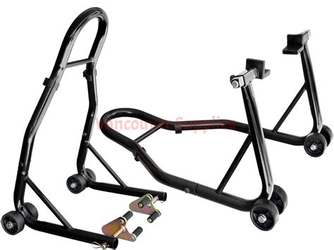 Motorcycle Front Rear Swingarm Paddle Lift Stands Jack Service