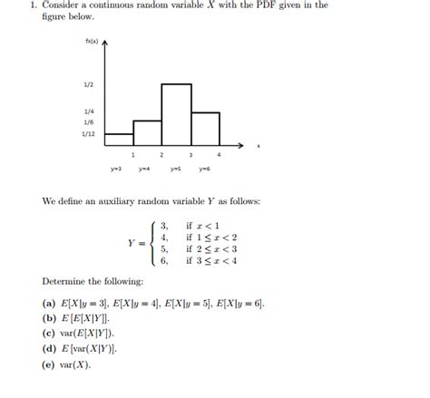 consider a continuous random variable x with the