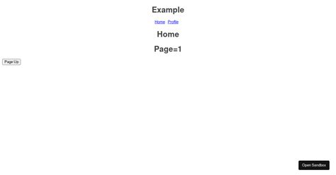 use query params codesandbox