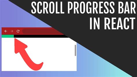 how to create a scroll indicator progress bar in react hooks youtube