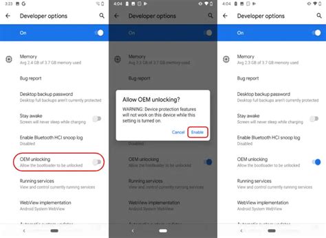How To Enable Android Developer Options Usb Debugging And Oem Unlock