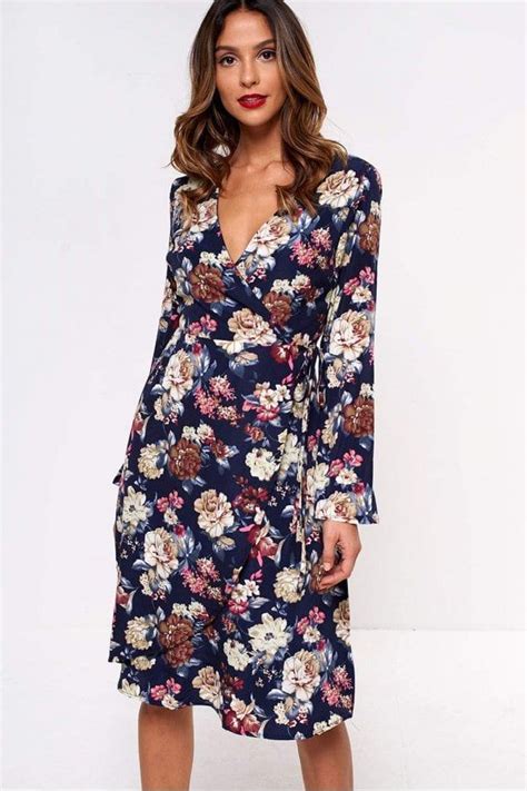 Womens Clothing Shop Womens Fashion Clothes Wrap Dress Floral
