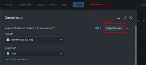 how to import issues to a project through csv file