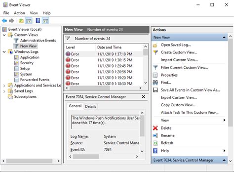 How To Find Crash Error Events In Windows 10 Event Viewer