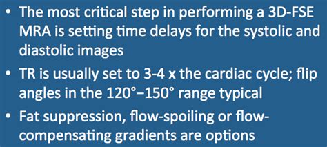 3d Fse Mra Parameters Questions And Answers In Mri