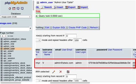 reset an administrator password or add a magento admin