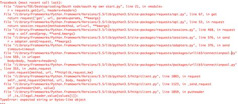 python error when making requests using headers stack
